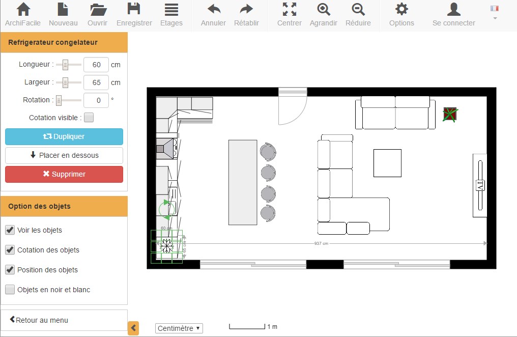 Plan De Cuisine GRATUIT Logiciel ArchiFacile Plan De Cuisine GRATUIT Logiciel ArchiFacile
