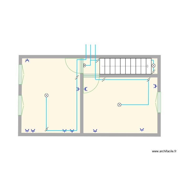 Plan – eclairage Chambres – Par beragonsaiko12 ️ | ArchiFacile