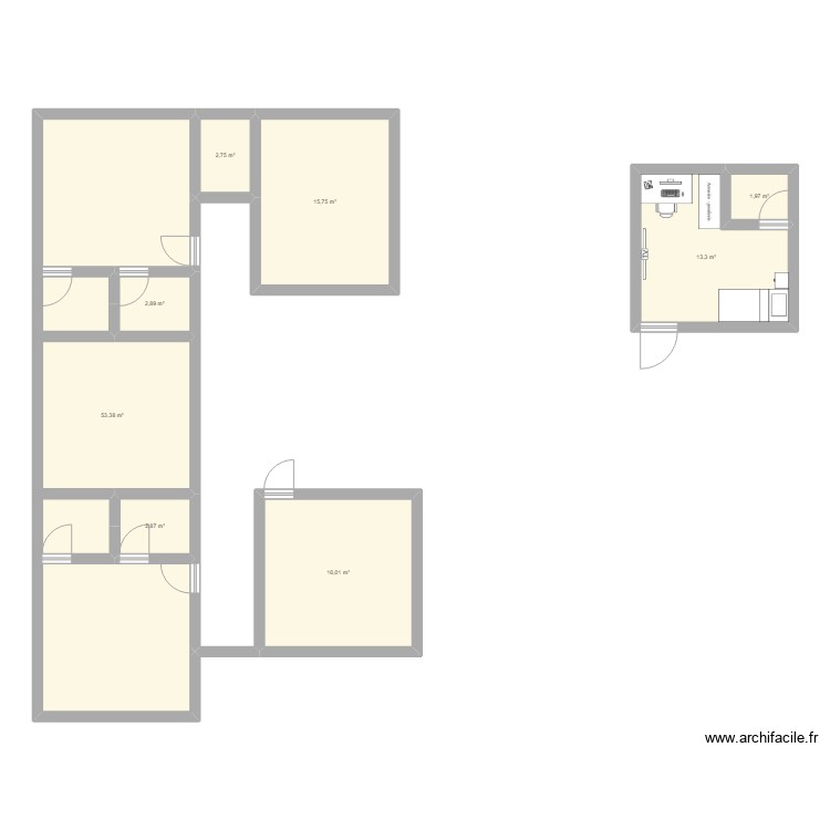 mi plano - Plan 8 pièces 109 m2 dessiné par JPEREZ2503
