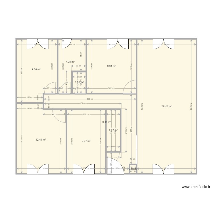 plan aux cotes - Plan dessiné par coquelicoco