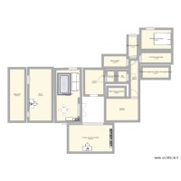 F5 1er - Plan 15 pièces 97 m2 dessiné par greg1234
