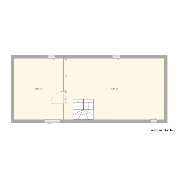 Plan 1 au sol - Plan dessiné par Mathilde2020