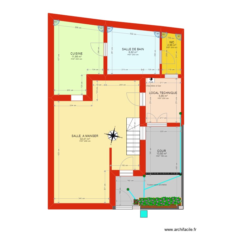 plan terasse - Plan dessiné par dodu59