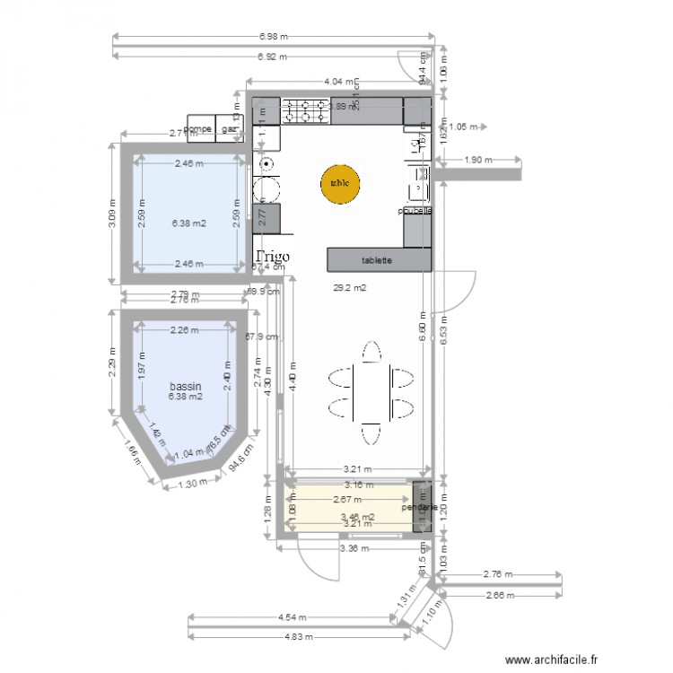 veranda - Plan dessiné par pruquois