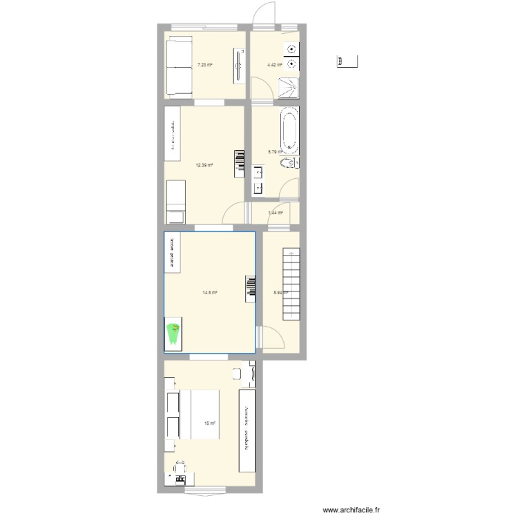 Plan – jette ssol – Par nxdoms ️ | ArchiFacile