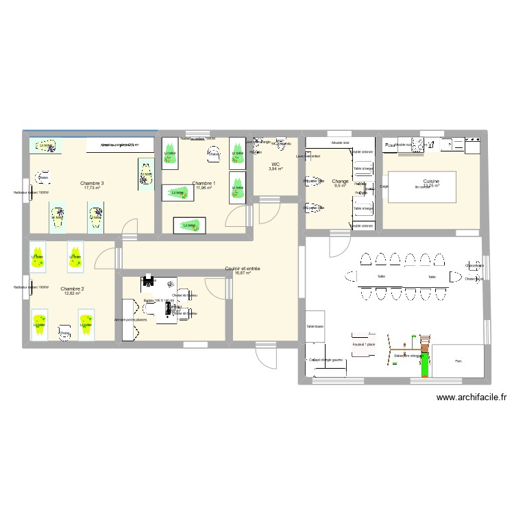 plan MAM - Plan 8 pièces 96 m2 dessiné par alicia57800