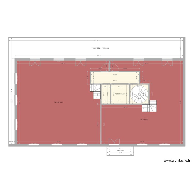 courant - Plan 8 pièces 230 m2 dessiné par AMIMI1994