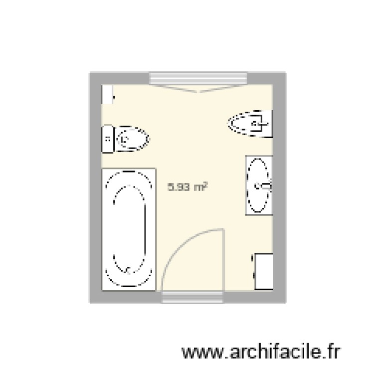 Sdb - Plan dessiné par Jandri