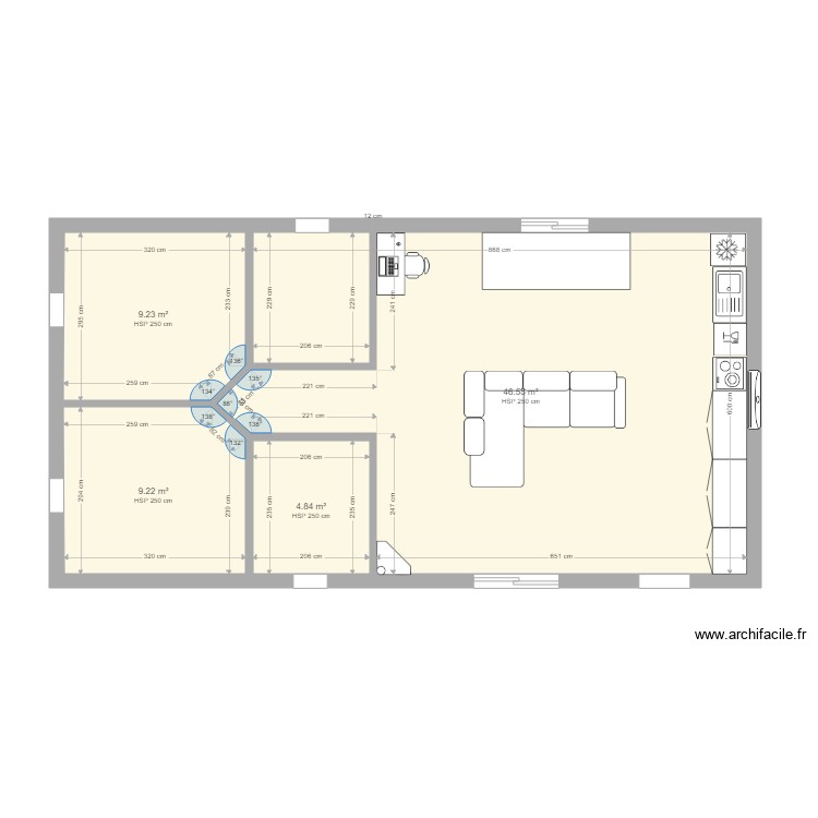 72m2 - Plan dessiné par LeeLooLoy