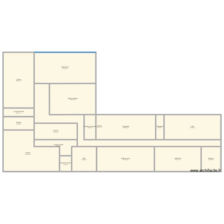 rdc hôtel bim - Plan dessiné par Thomas2