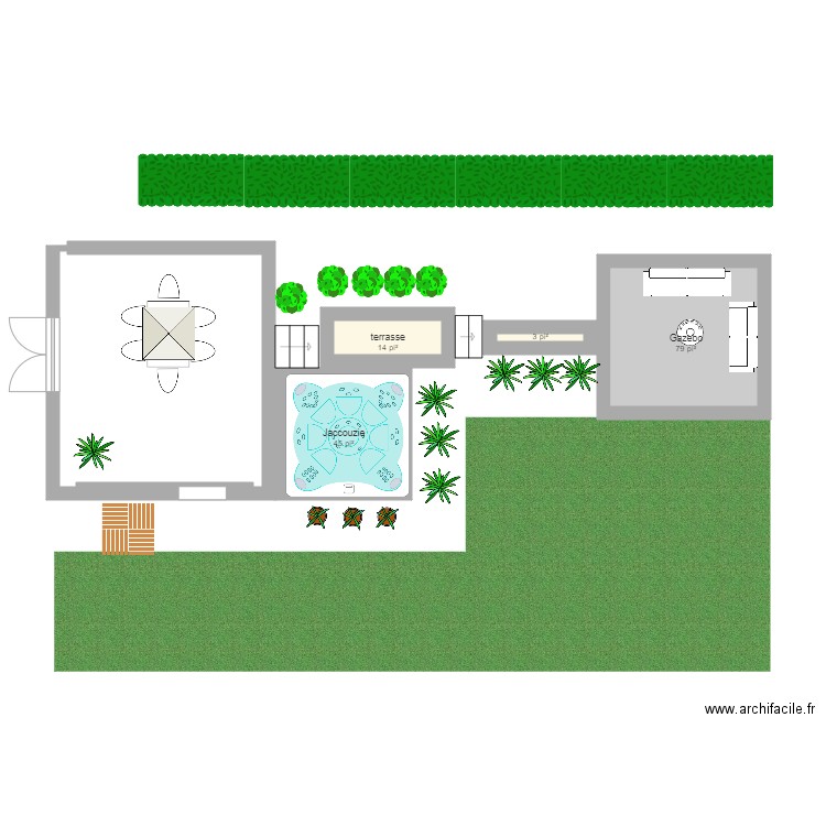balcon - Plan dessiné par Carocuba