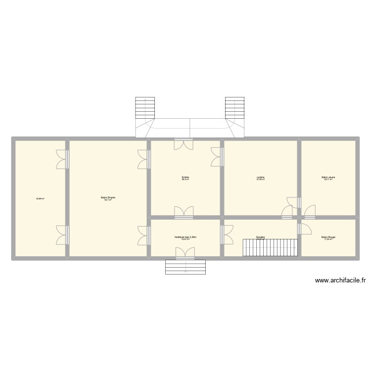 Plan – 3 - Maison Bourgeoise XIXè, Pommiers (69) – Par MagClav ️ ...
