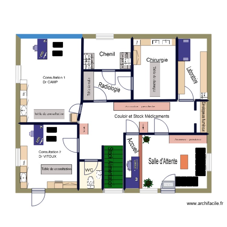 Plan – Plan clinique 1 – Par carohaska ️ | ArchiFacile