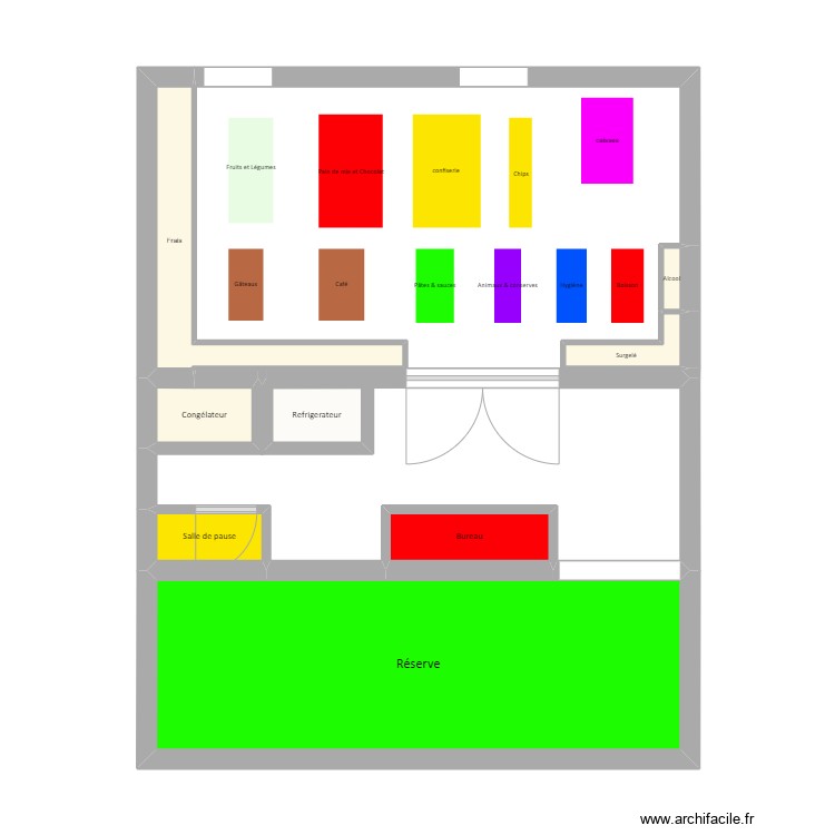 Plan – Carrefour express – Par dkzodkzo ️ | ArchiFacile