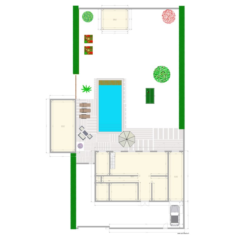 PLAN PISCINE - Plan dessiné par MONCLAIRE
