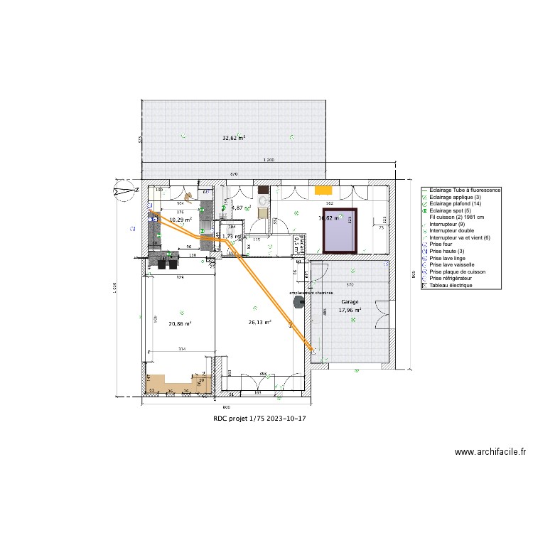 rdc elec - Plan dessiné par didiermichel