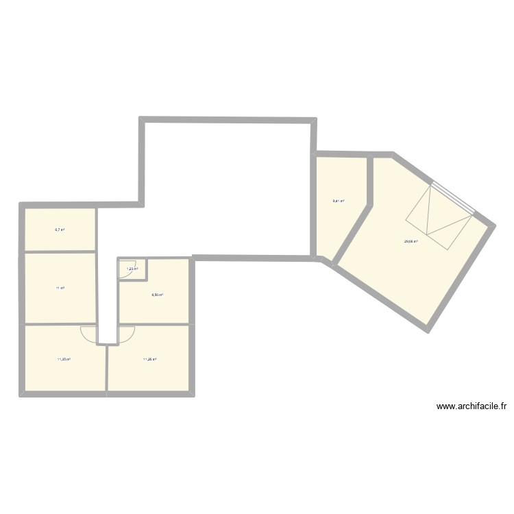 maison debut - Plan 8 pièces 89 m2 dessiné par Noemiep