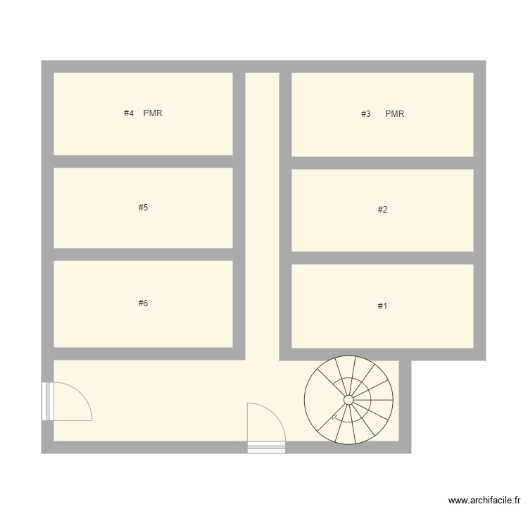 Plan – Hôtel K RDC – Par LNosie ️ | ArchiFacile