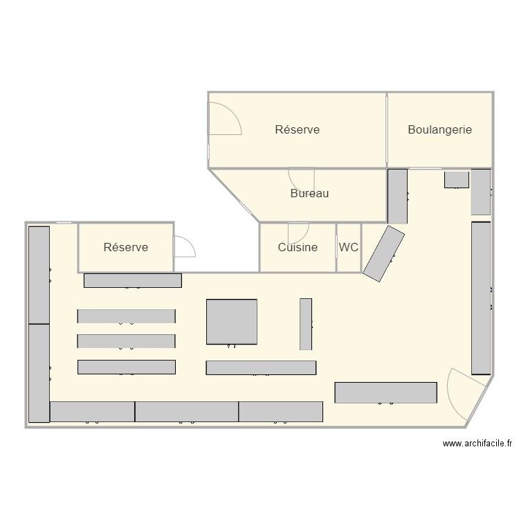 magasin - Plan dessiné par xavier01