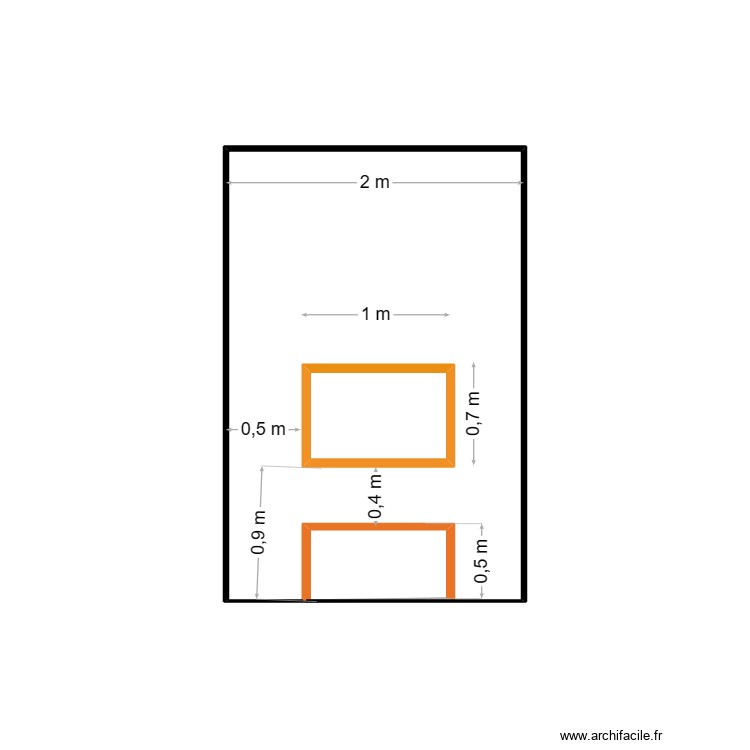 CHEMINEE - Plan 3 pièces 6 m2 dessiné par MAMOUDADO