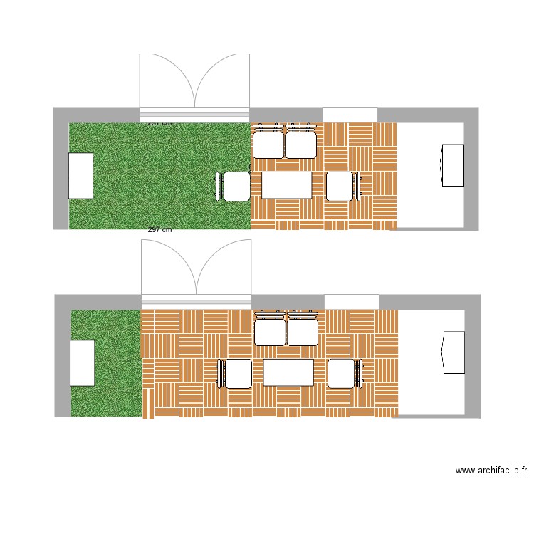 balcon 2 - Plan dessiné par Elust