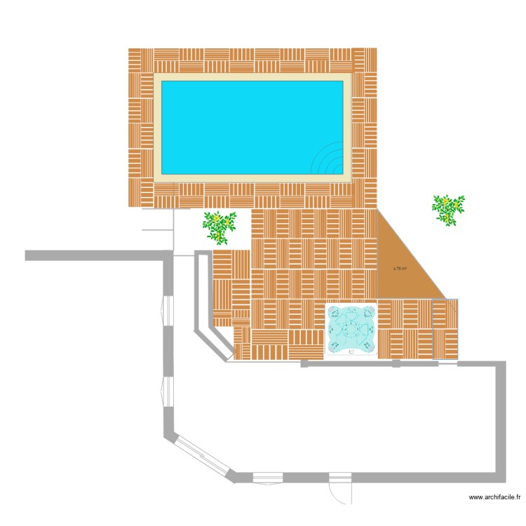 terasse - Plan dessiné par aeno33