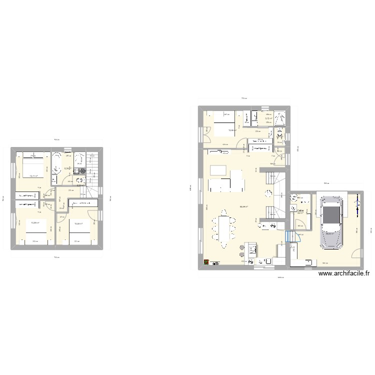 Maison 1 - Plan dessiné par solene03...