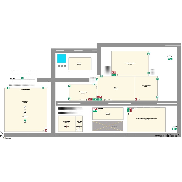 Usine - Plan dessiné par Christale