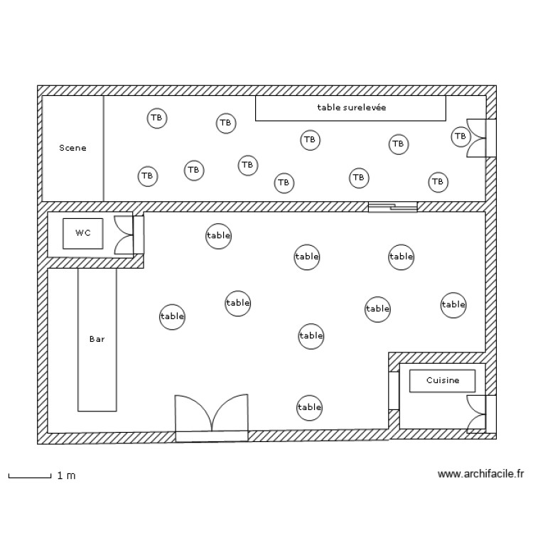 Plan – Projet restaurant – Par lauyaso ️ | ArchiFacile