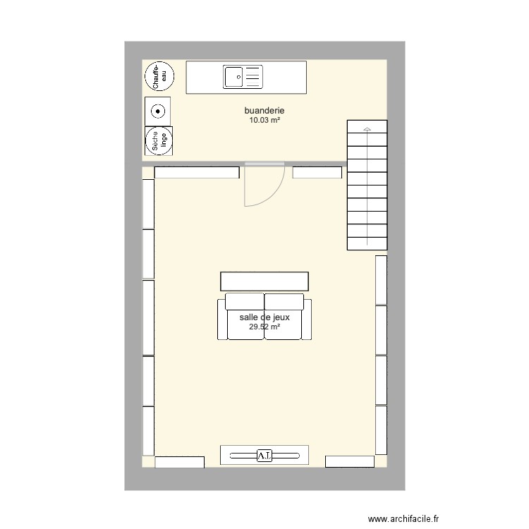 plan maison 2 sous sol - Plan dessiné par jbb83