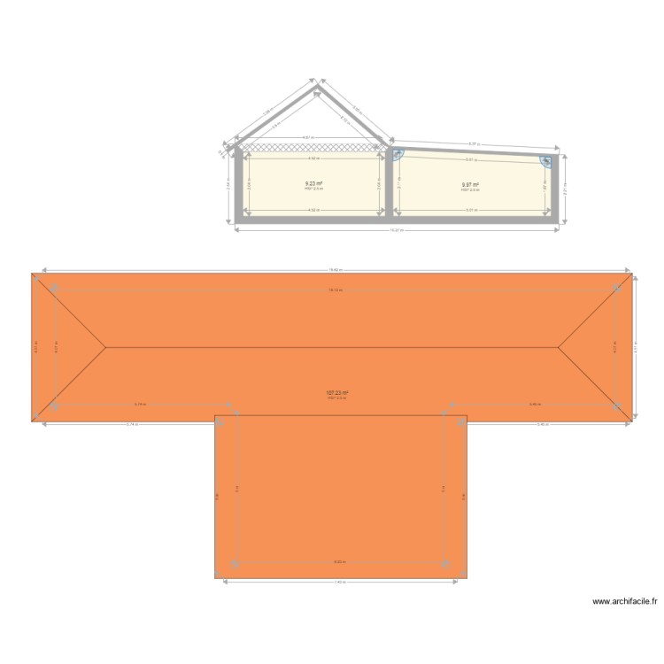 plan toiture - Plan dessiné par mathieu 76