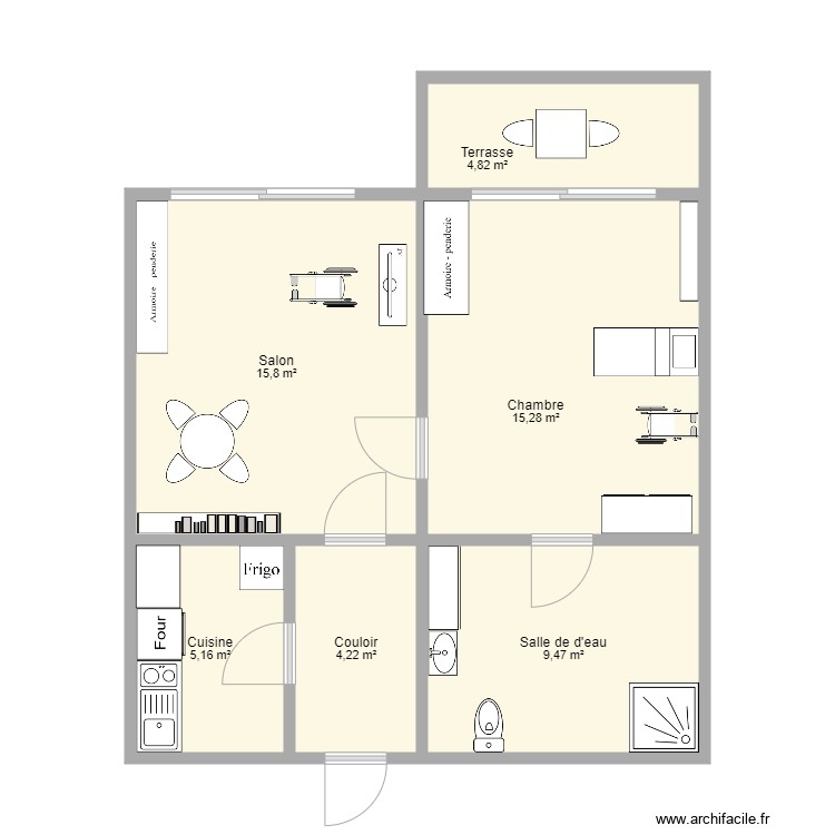 Plan – PLAN DU LOGEMENT DOSSIER E13 – Par Maitre56 ️ | ArchiFacile