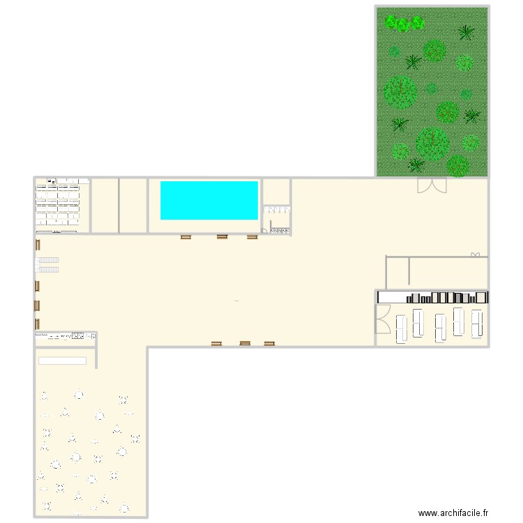 mon ecole de rêve - Plan 4 pièces dessiné par juillet21