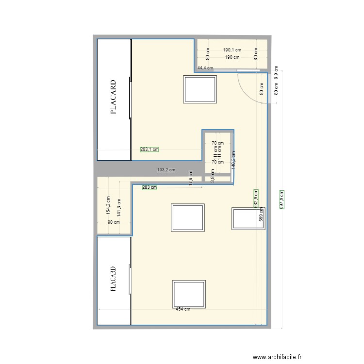 Lepic plan Cotes - Plan dessiné par Vonalea