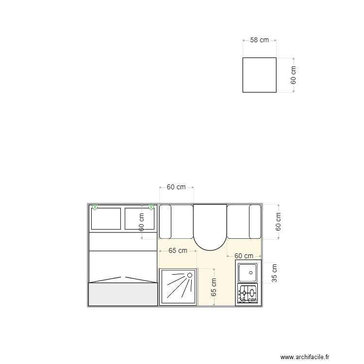 plan 2d van - Plan dessiné par niko74420