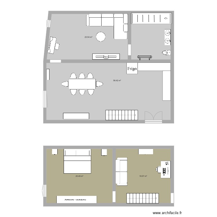 coo - Plan dessiné par tiffany...