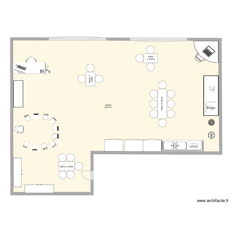 batiment es - Plan dessiné par Laura A