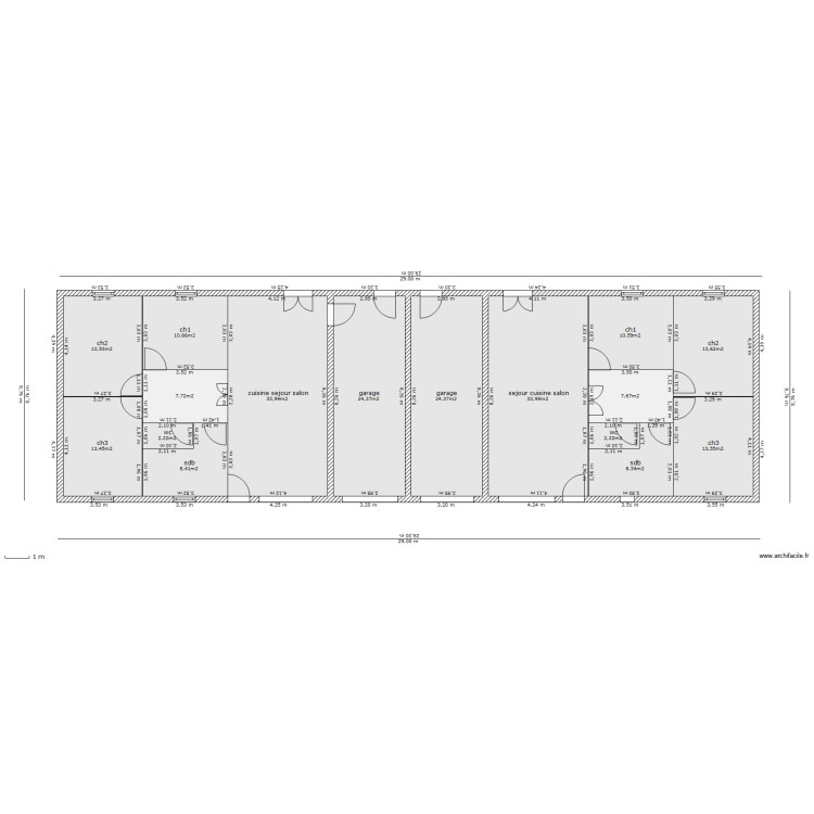 huc 2 - Plan dessiné par perbounal