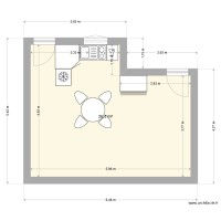 Studio 30m2 - Plan 1 pièce 29 m2 dessiné par Laure45800