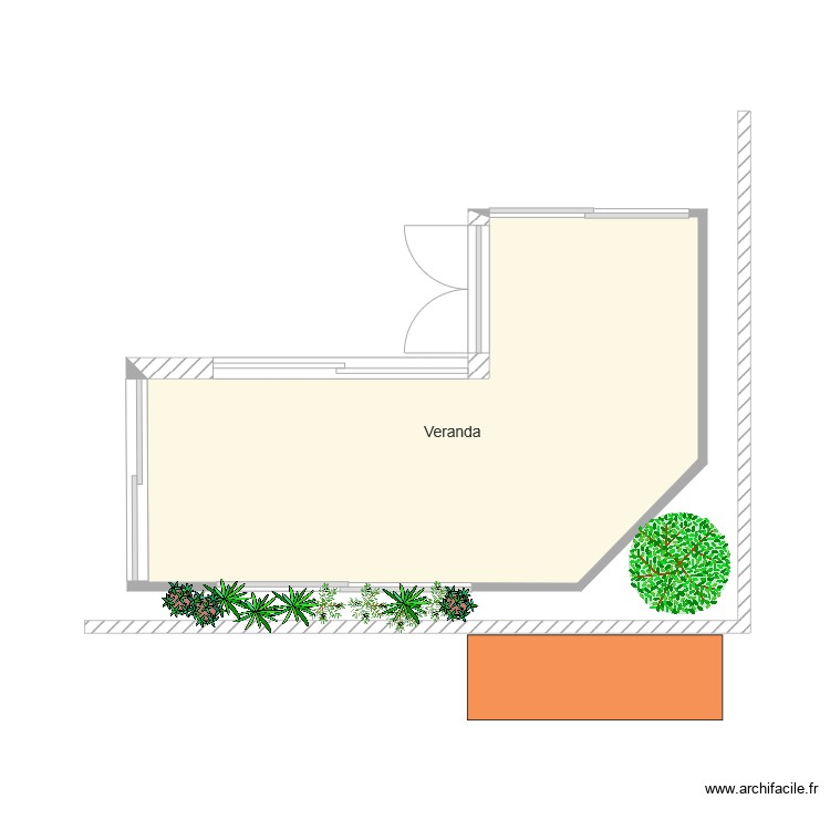 Veranda - Plan dessiné par BNG66