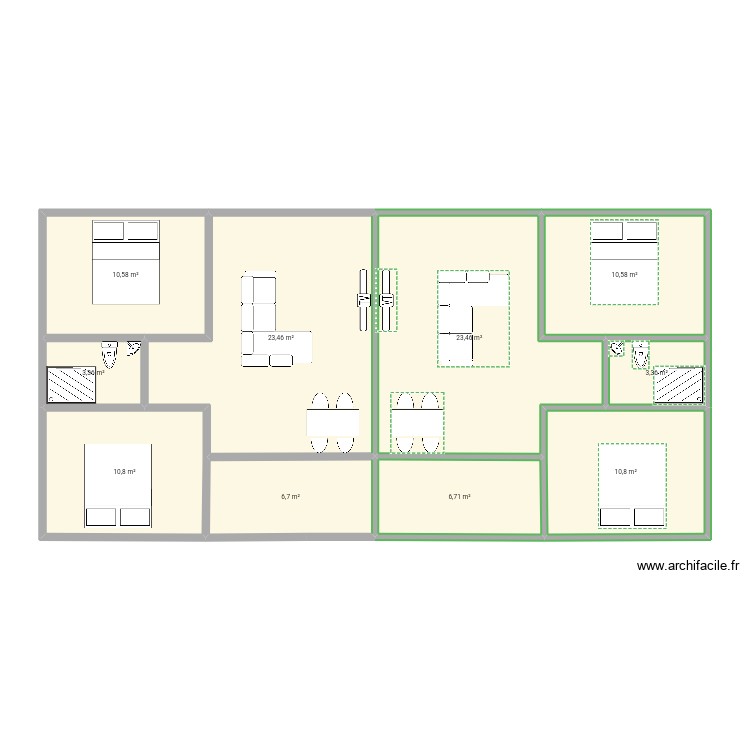 Plan – Logement sociaux – Par Nafdial ️ | ArchiFacile