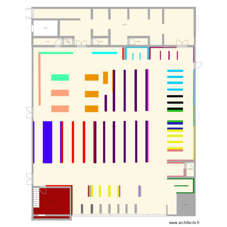 plan magasin - Plan dessiné par wolfa