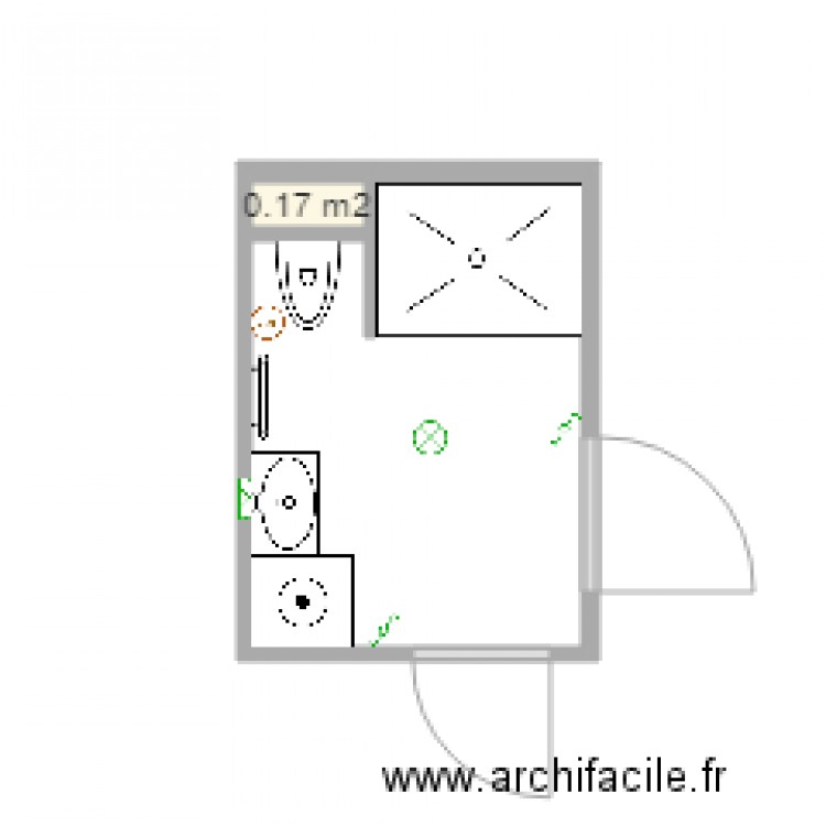 sdb - Plan dessiné par mjp
