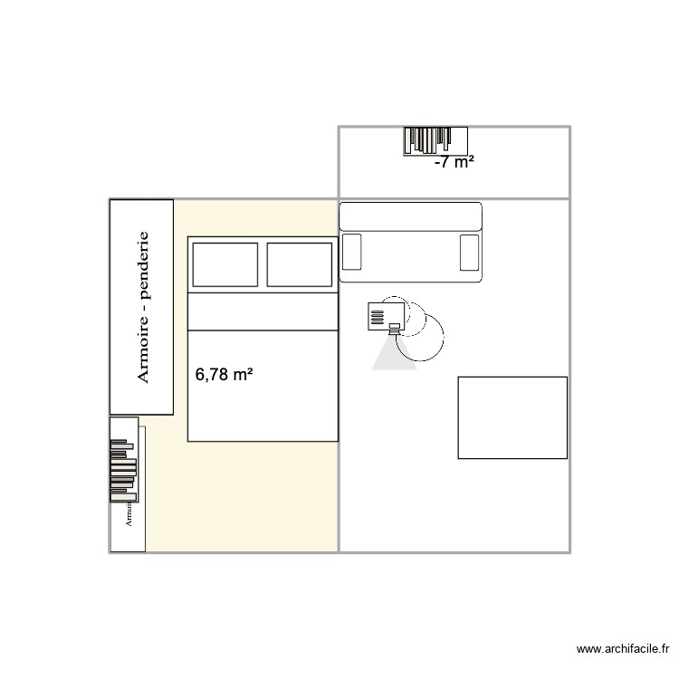 STAN appart - Plan 2 pièces 8 m2 dessiné par lamyla