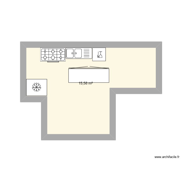 GRARE GRARE - Plan 1 pièce 16 m2 dessiné par DAVIDAUROREVANESSA