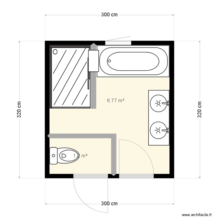 sdb - Plan dessiné par chukprod