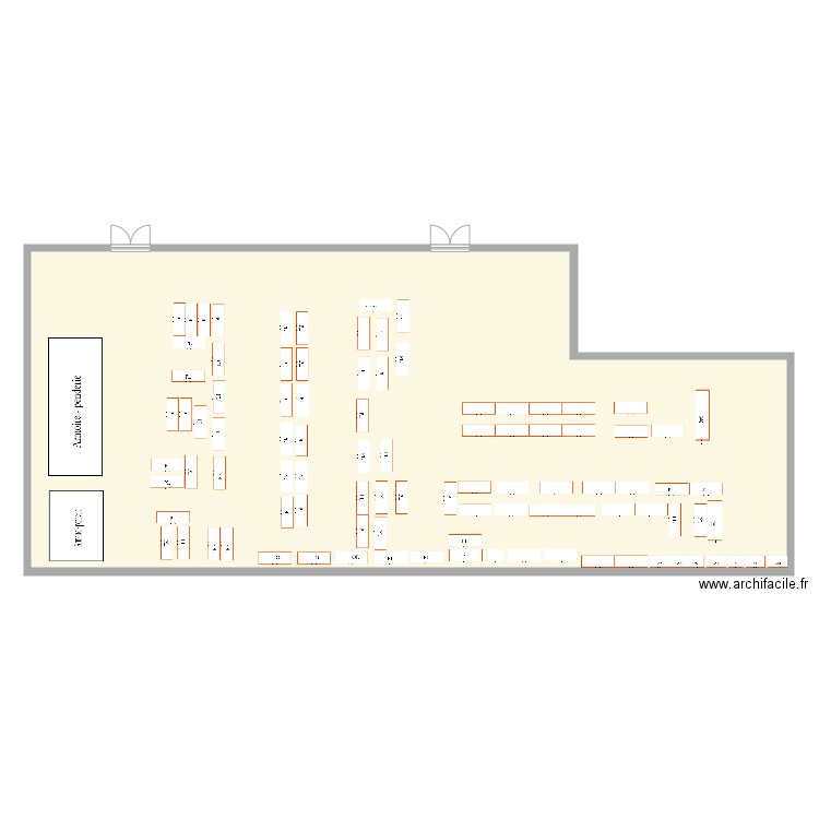 Plan atelier 1 - Plan dessiné par ClementineBarber