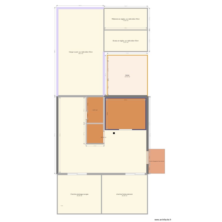Plan Lopin de terre Extension sud 2 - Plan dessiné par ahrha