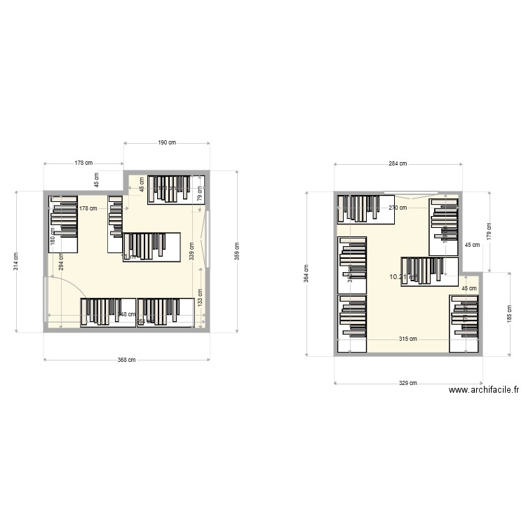 Salle Archive - Plan dessiné par VERSION IMMO