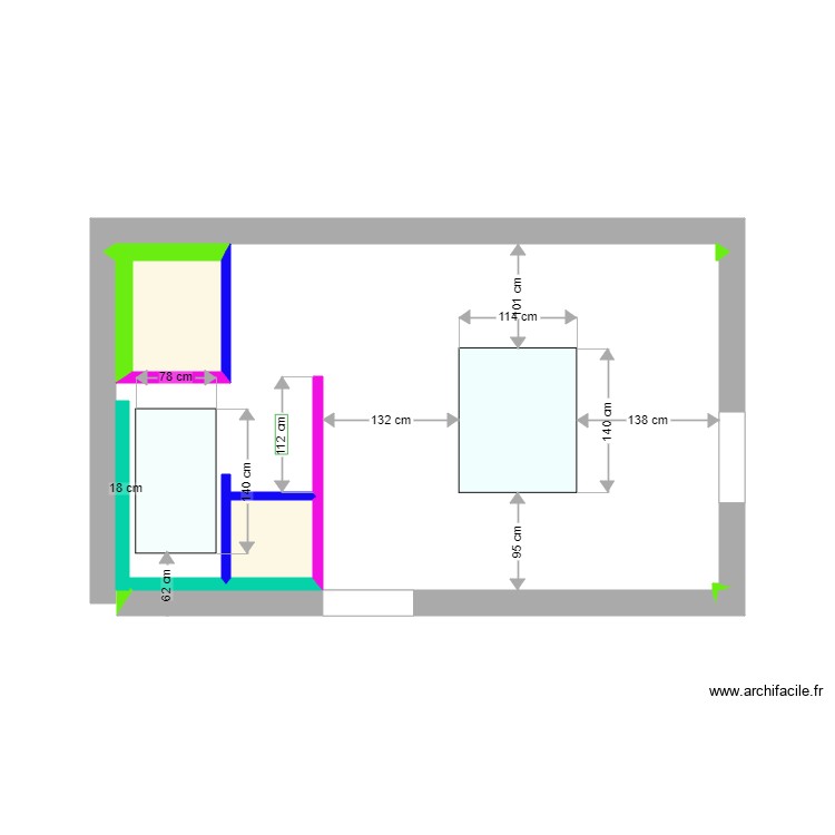 Appentis Velux - Plan dessiné par jpiaia